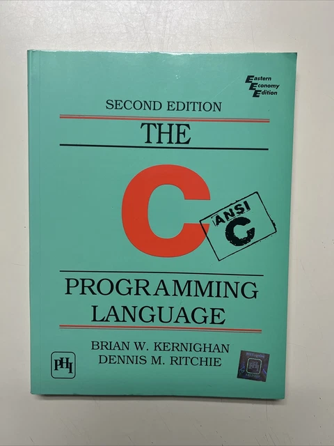 THE C PROGRAMMING Language ANSI C 2nd Edition Dennis Ritchie Brian ...