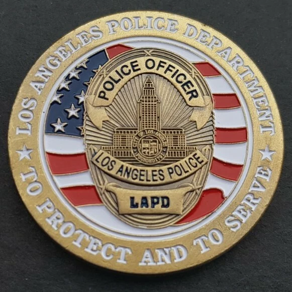 LAPD LOS ANGELES POLICE DEPARTMENT Challenge Coin With Coin Stand For ...