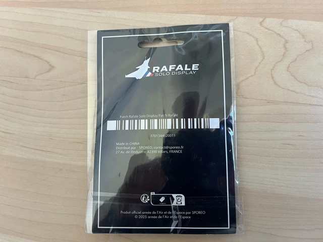 DASSAULT RAFALE SOLO Display 2025 patch französische Luftwaffe Airshow ...