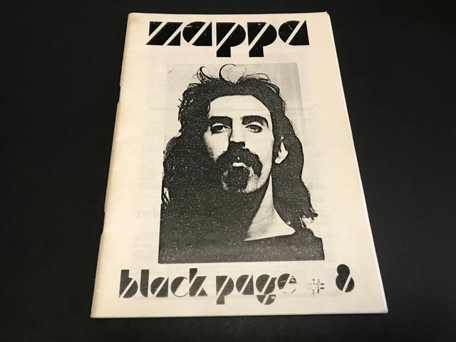 FRANK ZAPPA BLACK Page Issue 8 Fanzine Magazine $19.00 - PicClick AU
