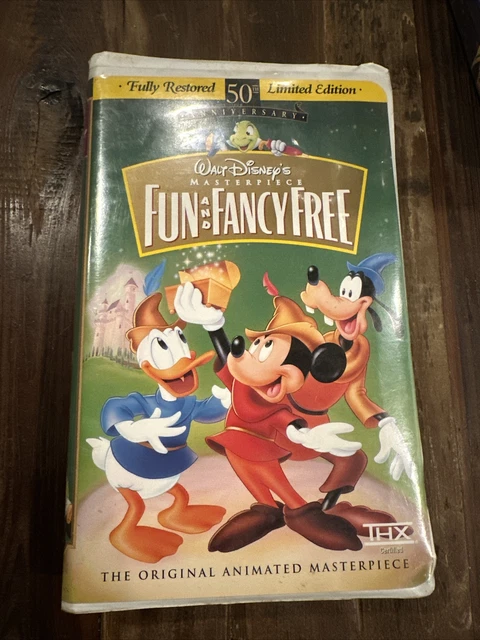 WALT DISNEY'S MASTERPIECE Fun and Fancy Free VHS 1997 50th Anniversary ...