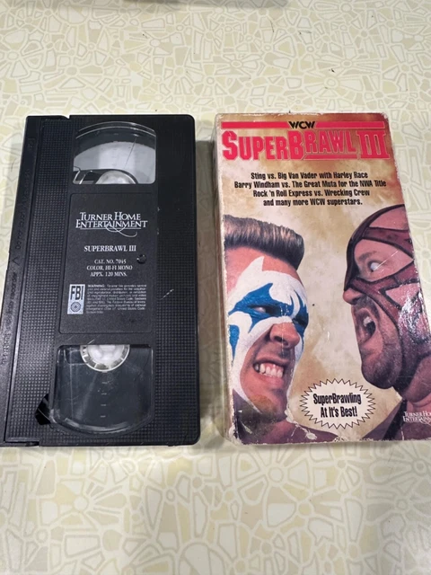 WWE WWF NWA wrestling vhs tape WCW Super Brawl 3 £19.40 - PicClick UK