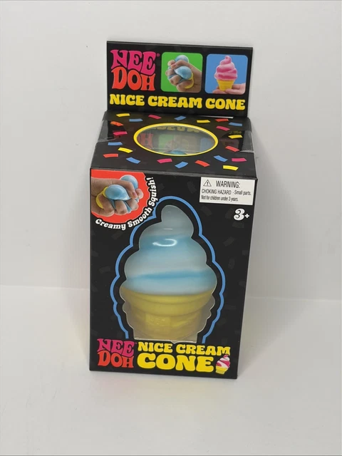 SCHYLLING NEEDOH NEE Doh Nice Cream Cone Squishy Squeeze Toy BLUE £18. ...