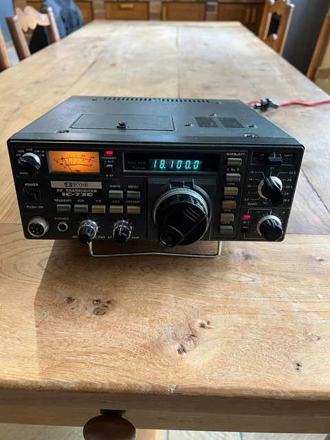 ICOM IC-730 TX/RX HF100w+alim+micro_ICOM_IC-SM5+casque BS+Ant et preampli+doc EUR 299,00 ...