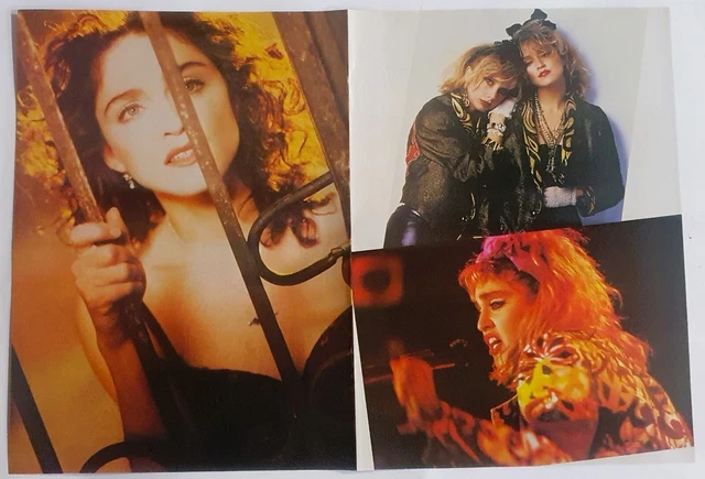 MADONNA MAGAZINE PULL out pin up double sided centre fold poster ...