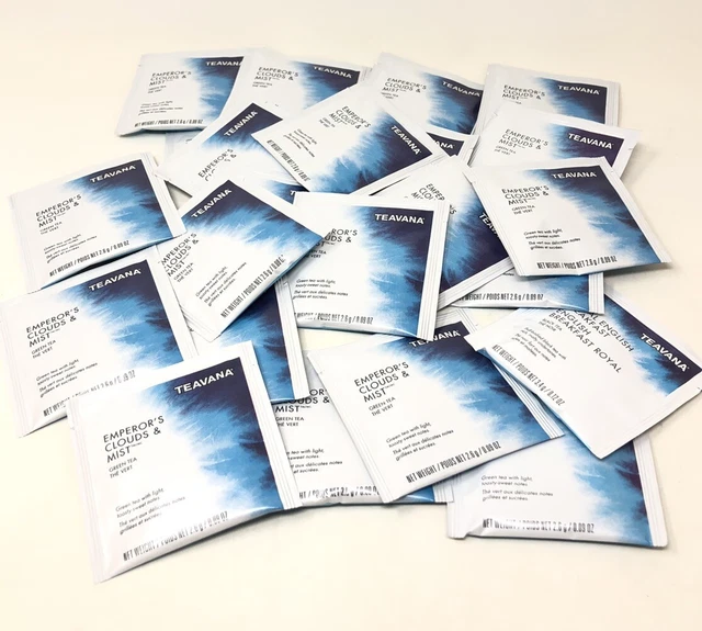 EMPERORS CLOUD & MIST Tea Sachets Starbucks Teavana Green Tea (24) Tea ...