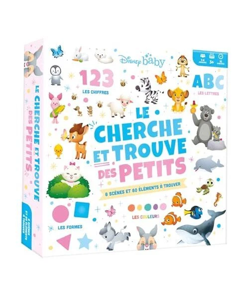 DISNEY BABY - Coffret Le Cherche et Trouve des petits (couleurs, formes ...