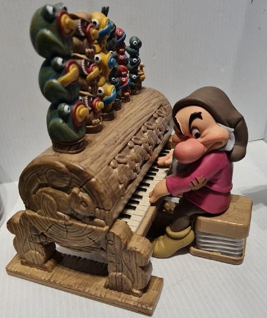 RARE DISNEY SNOW White & The Seven Dwarfs Dance Party Play Set Piano ...