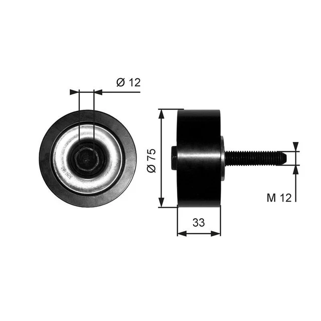 RULLO GUIDA DEVIAZIONE cinghia trapezoidale cancelli per Mercedes Vario ...