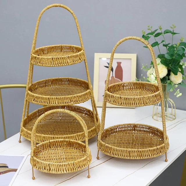 MEHRZWECKKORB AUS RATTANIMITAT, Snackkorb, Brotkorb, Gemüse ...