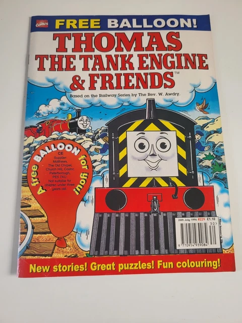 THOMAS THE TANK Engine And Friends No. 229 Marvel Comics 26th July 1996 ...