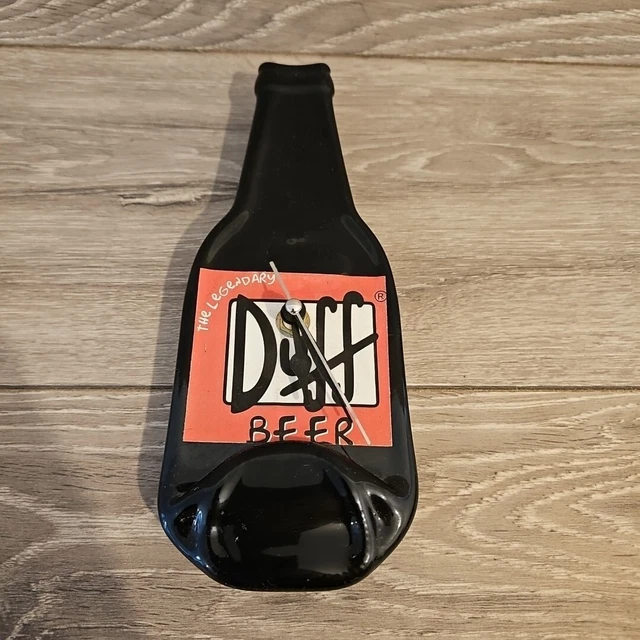 THE SIMPSONS DUFF Bottle Clock Collectable Breweriana RARE Missing ...