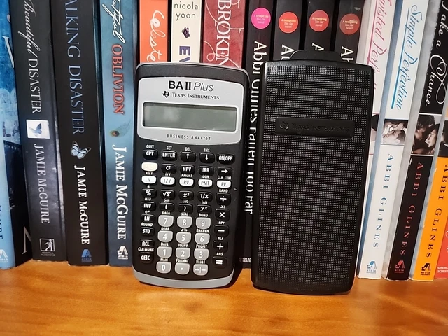 TEXAS INSTRUMENTS TI BA II Plus Financial Calculator CFA Approved $45. ...