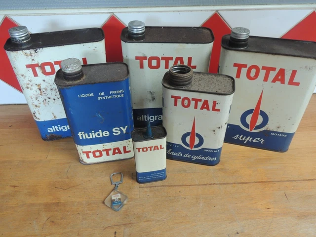 LOT ANCIEN BIDON Burette Total Deco Garage Collection Bidon Huile EUR ...