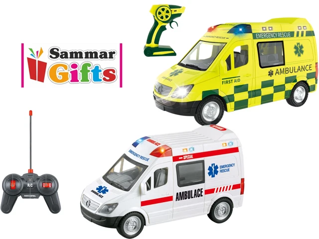 AMBULANCE FIRST AID Radio Remote Control Car Emergency Rescue Siren ...