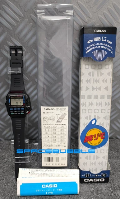1992 CASIO CMD-50 NEW IN BOX FULL SET Remote Controller Watch 🔴 Made in ...
