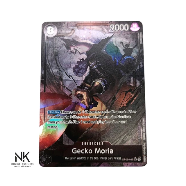 ONE PIECE TCG Gecko Moria OP06-086 SR Wings Of The Captain - Sammelkarte NM EUR 39,99 - PicClick DE