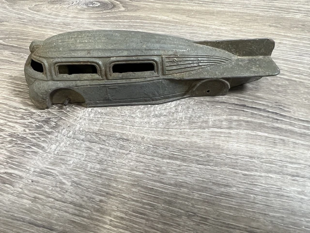 VINTAGE 1930S MANOIL Metal Toy Zeppelin Bus Streamlined Art Deco ...