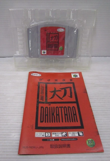 JOHN ROMERO'S DAIKATANA Nintendo 64 N64 Kemco W/ box manual $197.99 ...