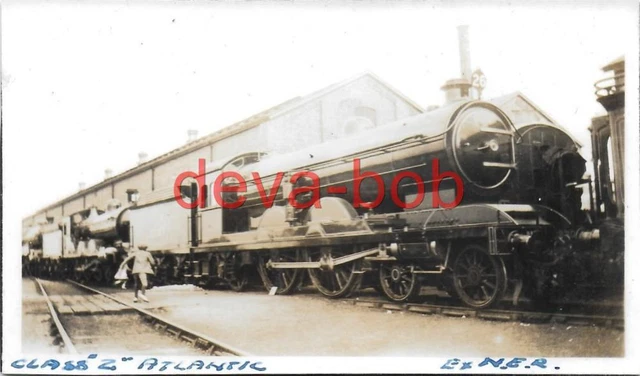 RAILWAY PHOTO LNER C7 2207 Faverdale Works 1925 NER Atlantic Loco S&D ...