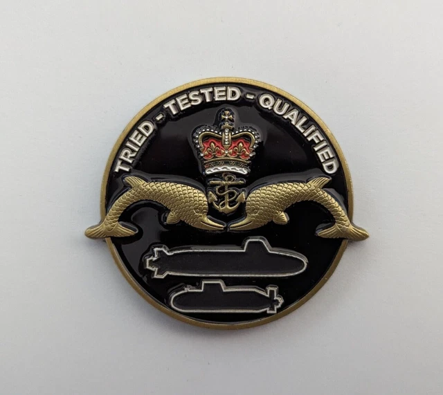 ROYAL NAVY SUBMARINE Qualifying Challenge Coin - Ultra Rare £26.72 ...