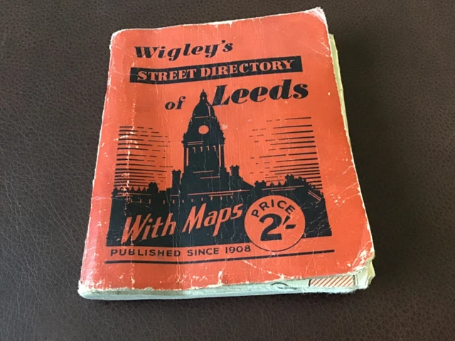 VINTAGE CIRCA 1960 Wigley’s Street Directory of Leeds £6.00 - PicClick UK