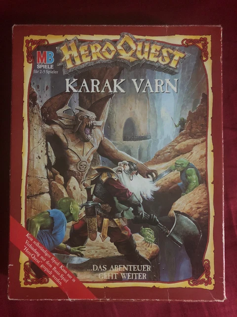 HERO QUEST KARAK Varn SEHR GUTER ZUSTAND Games Workshop Vollständig EUR ...
