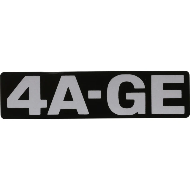 TOYOTA GENUINE 4A-GE Engine Name Plate Decal Sticker MR2 Corolla FX ...
