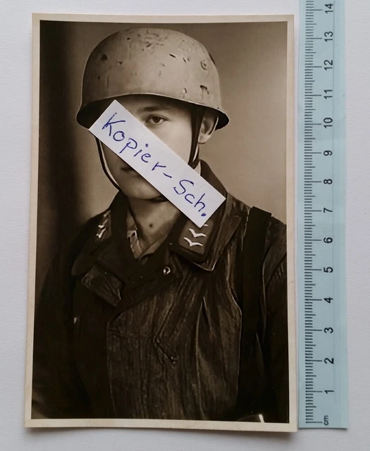 1 X REPRO Portrait Fallschirmjäger Paratrooper Knochensack Stahlhelm (3 ...
