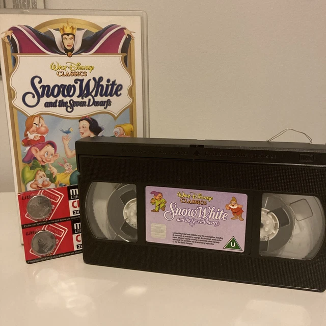 SNOW WHITE AND The Seven Dwarfs LED VHS Video Tape Lamp Birthday ...