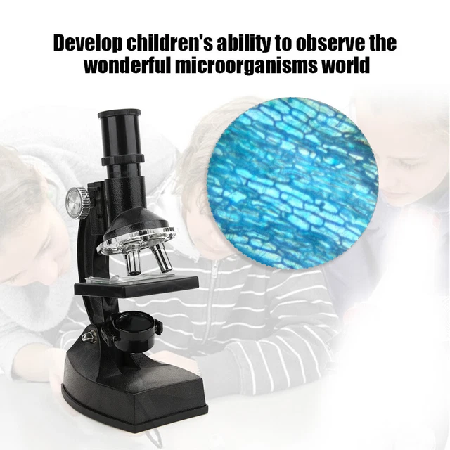 BIOLOGY MICROSCOPE 1200X Science Microscope Kits Laboratory Microscope ...