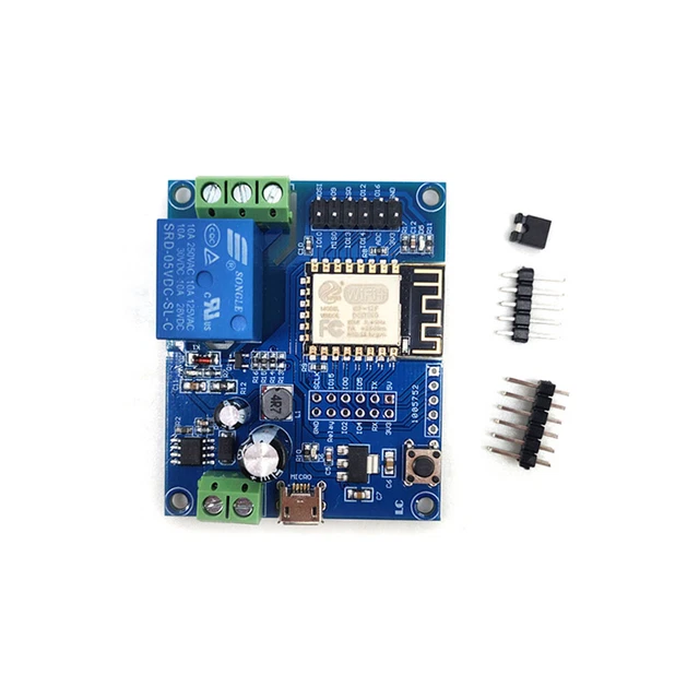 Esp8266 Module Relais Wifi Esp 12f Bloc Dalimentation Usb Carte De