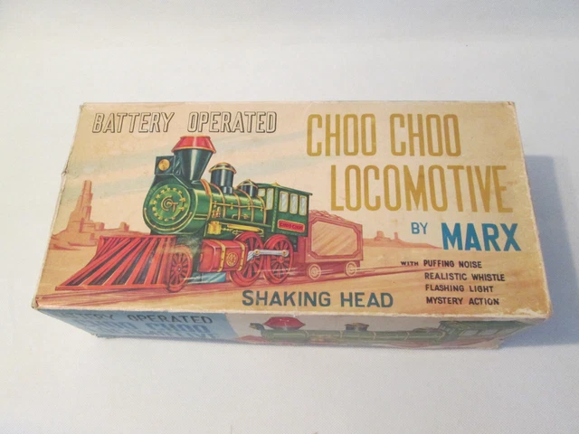 ''CHOO CHOO'' LOCOMOTIVE made by Marx - original box. £21.48 - PicClick UK