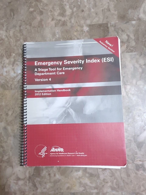 EMERGENCY SEVERITY INDEX (ESI): A TRIAGE TOOL FOR *Excellent Condition ...