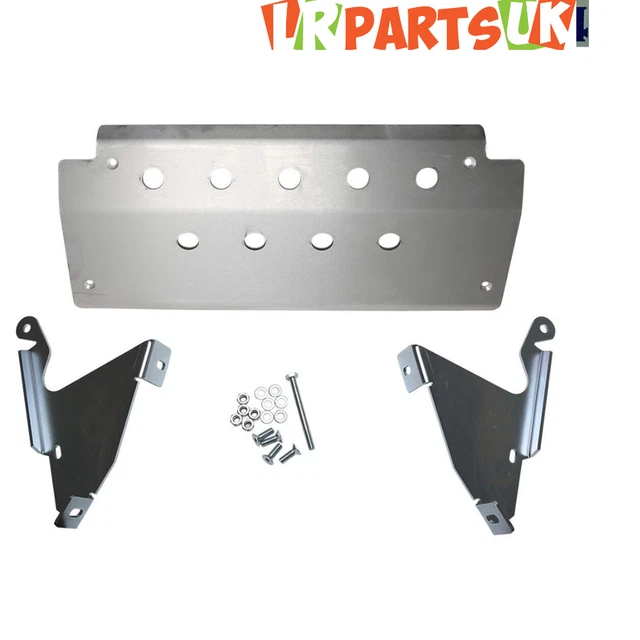 LAND ROVER DEFENDER Steering Guard 3 Part 6mm Aluminium Front Plate £ ...