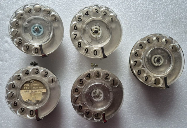 GPO / POST Office / BT Telephone Dials Job Lot Of Five Sold As Seen ...