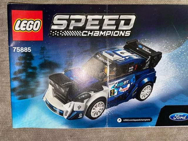 LEGO SPEED CHAMPIONS 75885 Ford Fiesta M-Sport WRC Istruzioni (EX COND ...