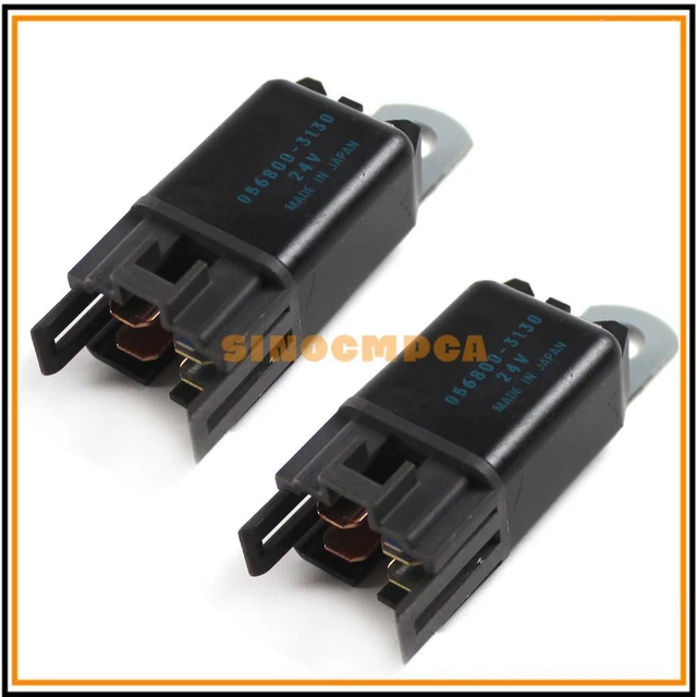 24V RELAY ND056800-3130 056800-3130 for Komatsu Excavator PC200-7 Denso ...