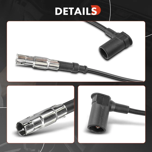 5X IGNITION CÂBLE D'Allumage pour Mercedes-Benz W123 S123 W201 C124 ...