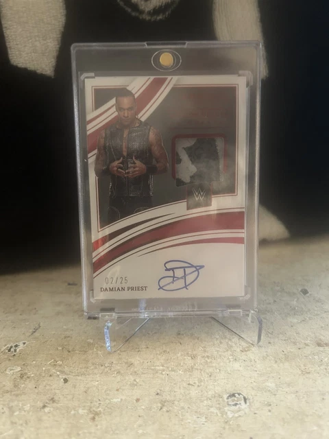 AUTOGRAPHES DAMIAN PRIEST 2022 WWE Immaculée Memorabilia /25 EUR 63,84 ...