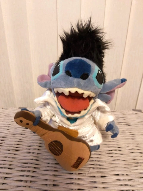 DISNEY STORE LILO & Stitch Elvis Presley Playing Guitar 7" Soft Toy ...