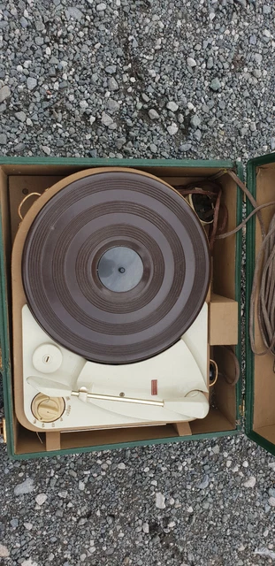 PHILIPS RECORD PLAYER 424a Vintage Portable Rare 1950s £80.00 - PicClick UK