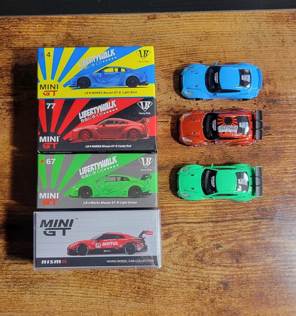 RARE MINI GT - LBWK Nissan GTR R35 & NISMO GT500 Special Editon Japan ...