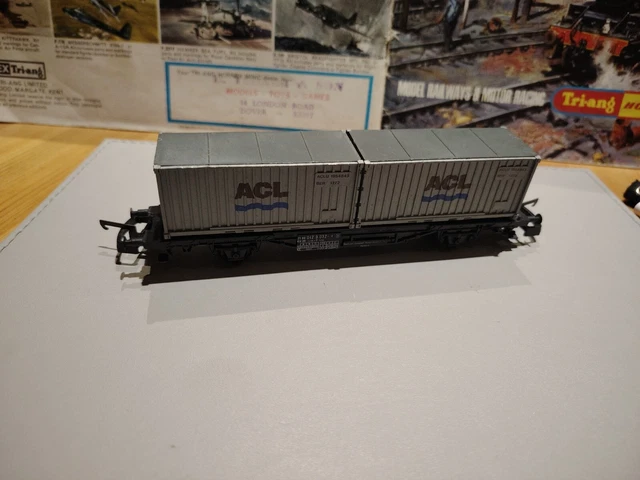 LIMA L302870W CONTAINER Wagon 'ACL' with 2 containers. Unboxed. £11.12 ...