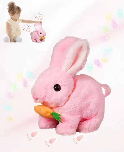 BUNBY-MY REALISTIC BUNNY Toy Easter Plush Interactive Realistic Bunny ...