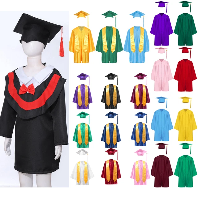 UNISEX GRADUATION UNIFORM Robe Gown Preschool Primary School Ceremony ...