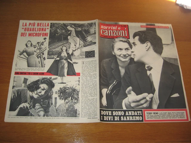 SMILES AND SONGS=1957/8=TEDDY Reno=Gloria Christian=Divi Sanremo= £16. ...