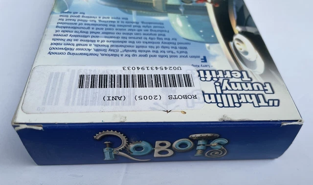 ROBOTS VHS 2005 Robin Williams Amanda Byrnes Sci-Fi VHS RARE Rental $21 ...