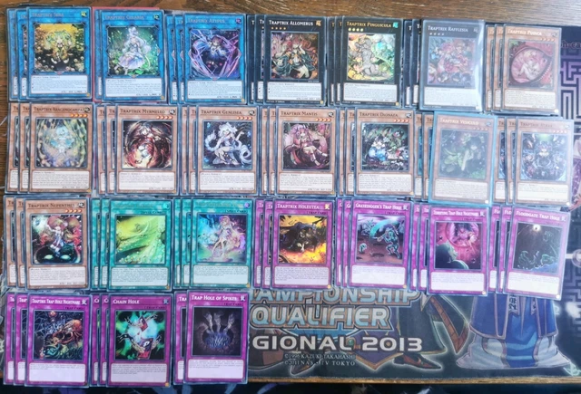 YUGIOH 70-CARD TRAPTRIX Complete Deck with Extra Deck - Near Mint ...