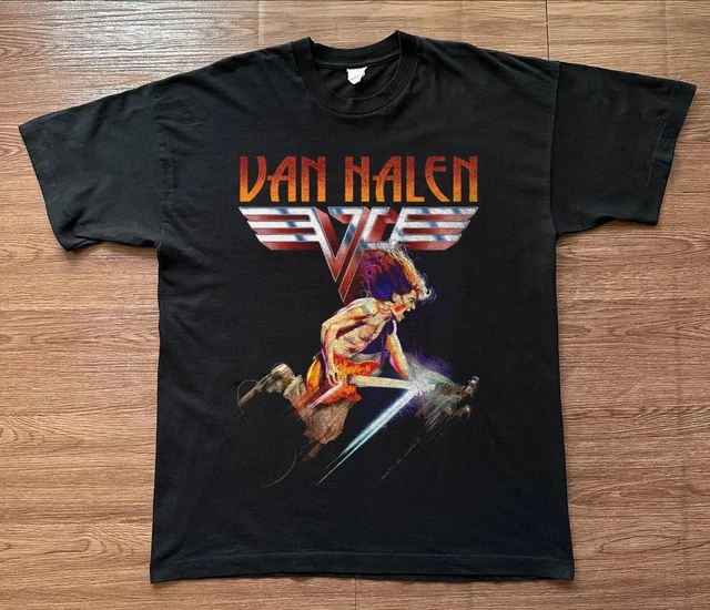 VAN HALEN FLYING Tribute Black Unisex T-shirt Size S-5XL £16.35 ...
